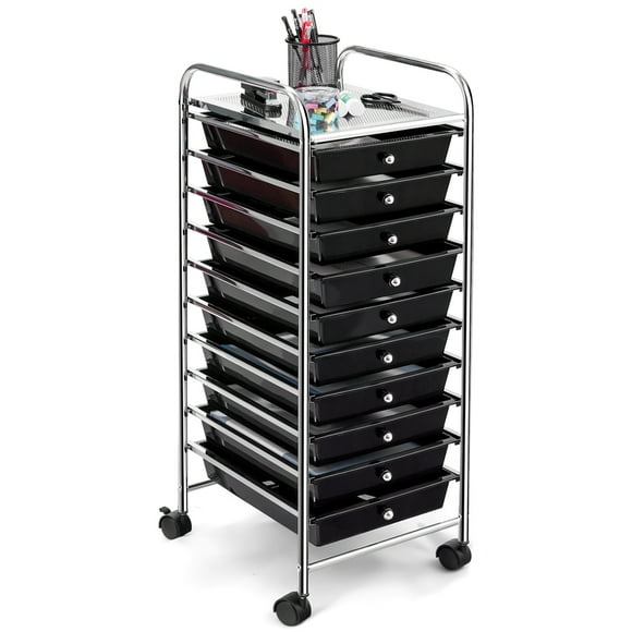 Rolling Craft Cart With Drawers