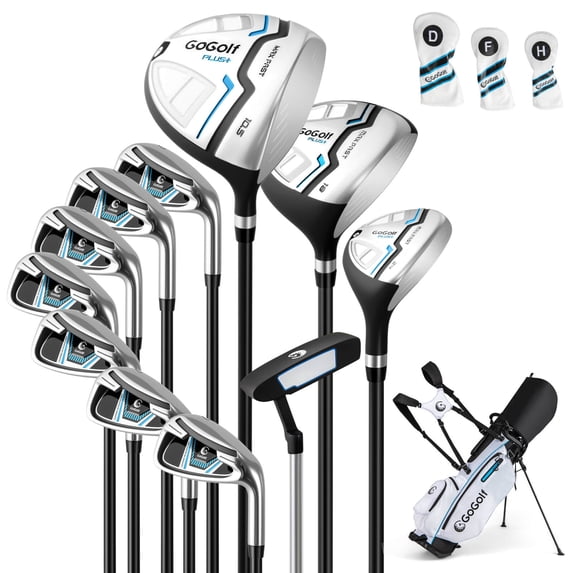 Costway 12 Pieces Men's Complete Golf Club Set Right Hand Includes ...