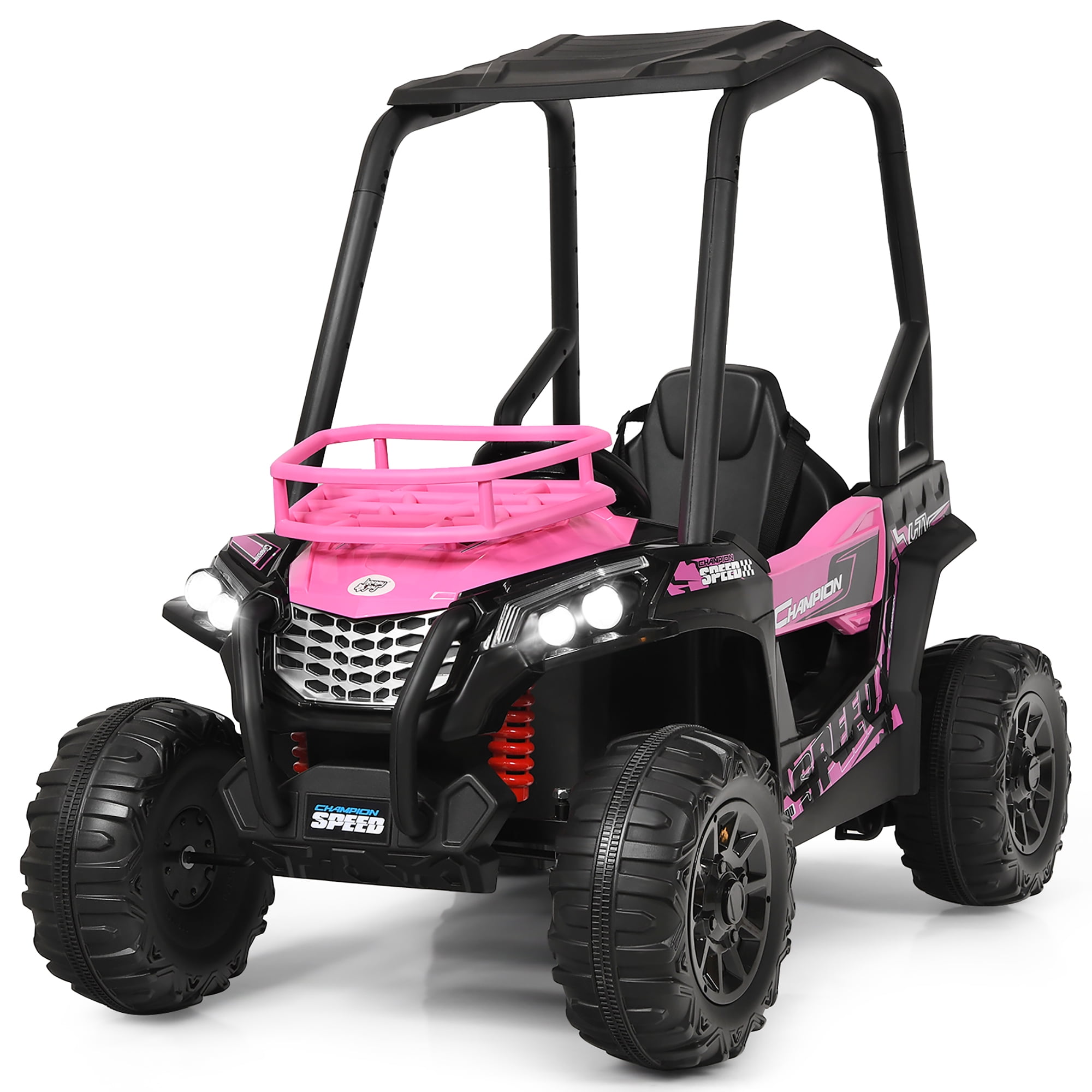 Costway 12V Kids Ride On UTV Truck, RC Electric POWER REMOTE CAR w/ MP3 ...