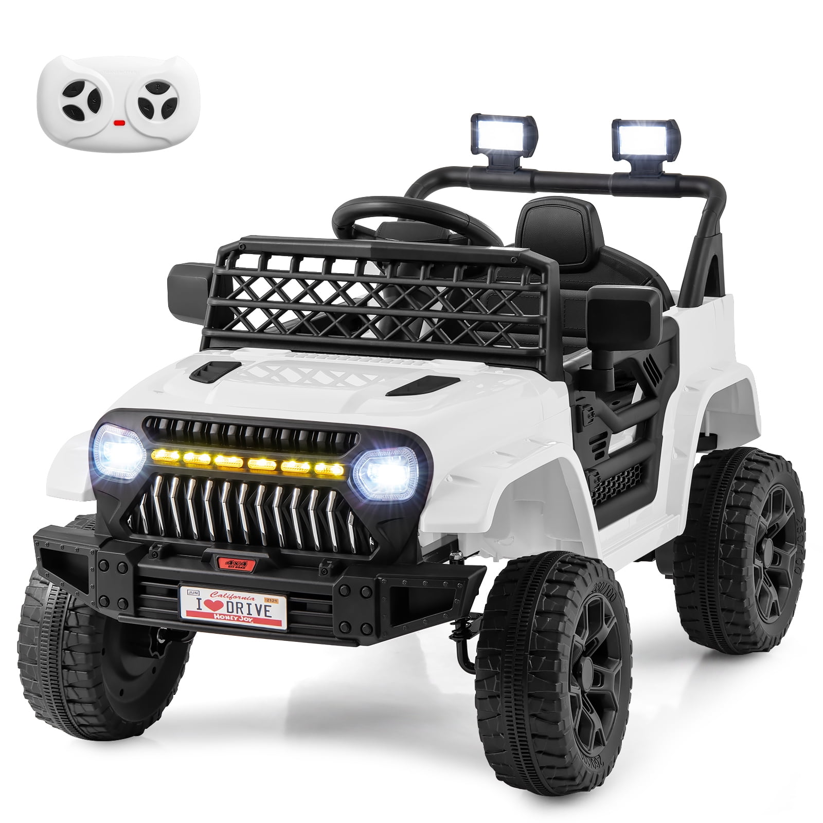 Costway 12V Kids Ride on Truck Car Battery Powered Toddler Electric ...