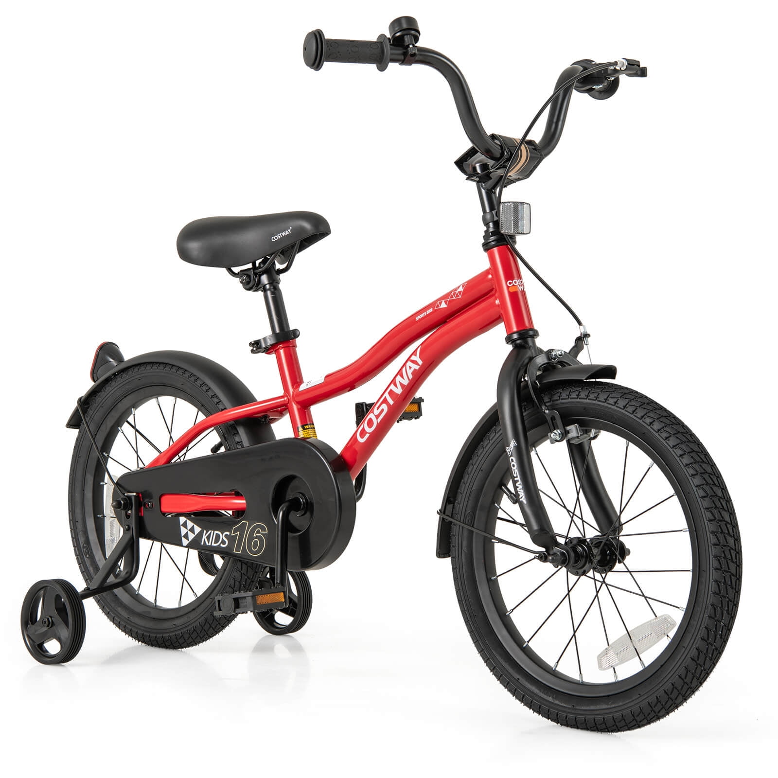 Costway 16" Kids Bike for 4-7 Years Old Boys & Girls with Adjustable ...