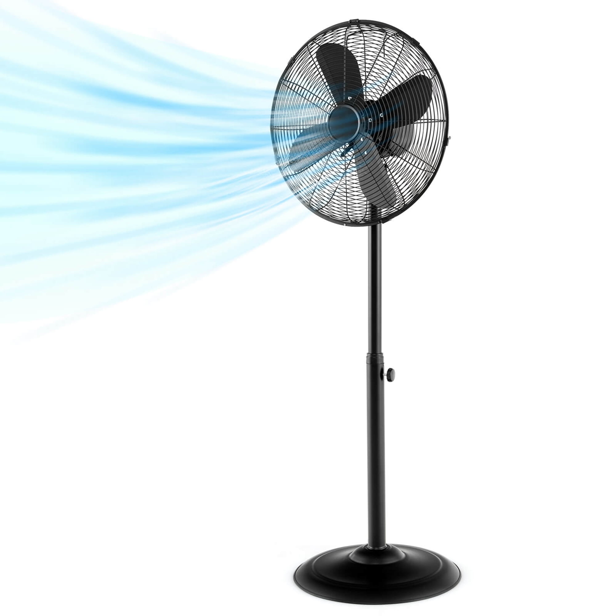 Costway 16" Standing Pedestal Fan with 3 Speed Settings Carrying Handle ...