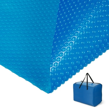 Shop Square 12' x 24' Rectangle Solar Pool Cover, 12 Mil, Blue, for ...