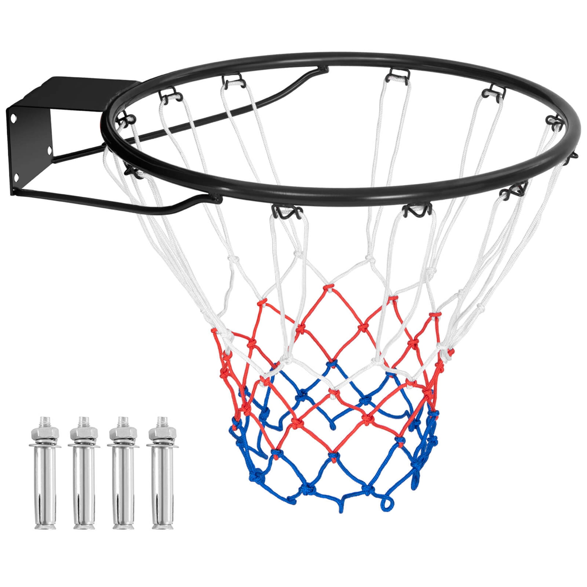 Costway 18" Basketball Rim Wall Door Mounted Basketball Hoop with All ...