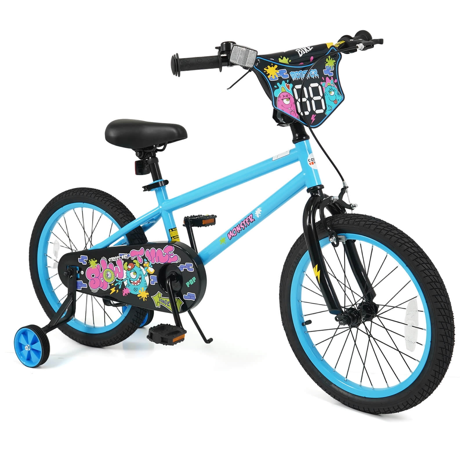 Costway 18 Inch Kids Bike for Ages 4-8 Years Old, Toddler Bicycle with ...