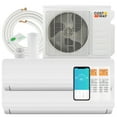 Costway 18K BTU(18000 BTU ASHRAE) 2 Zone 9K+9K BTU 20 SEER2 Mini Split ...