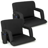 Stansport Folding Stadium Seat with Arms - Green - Walmart.com