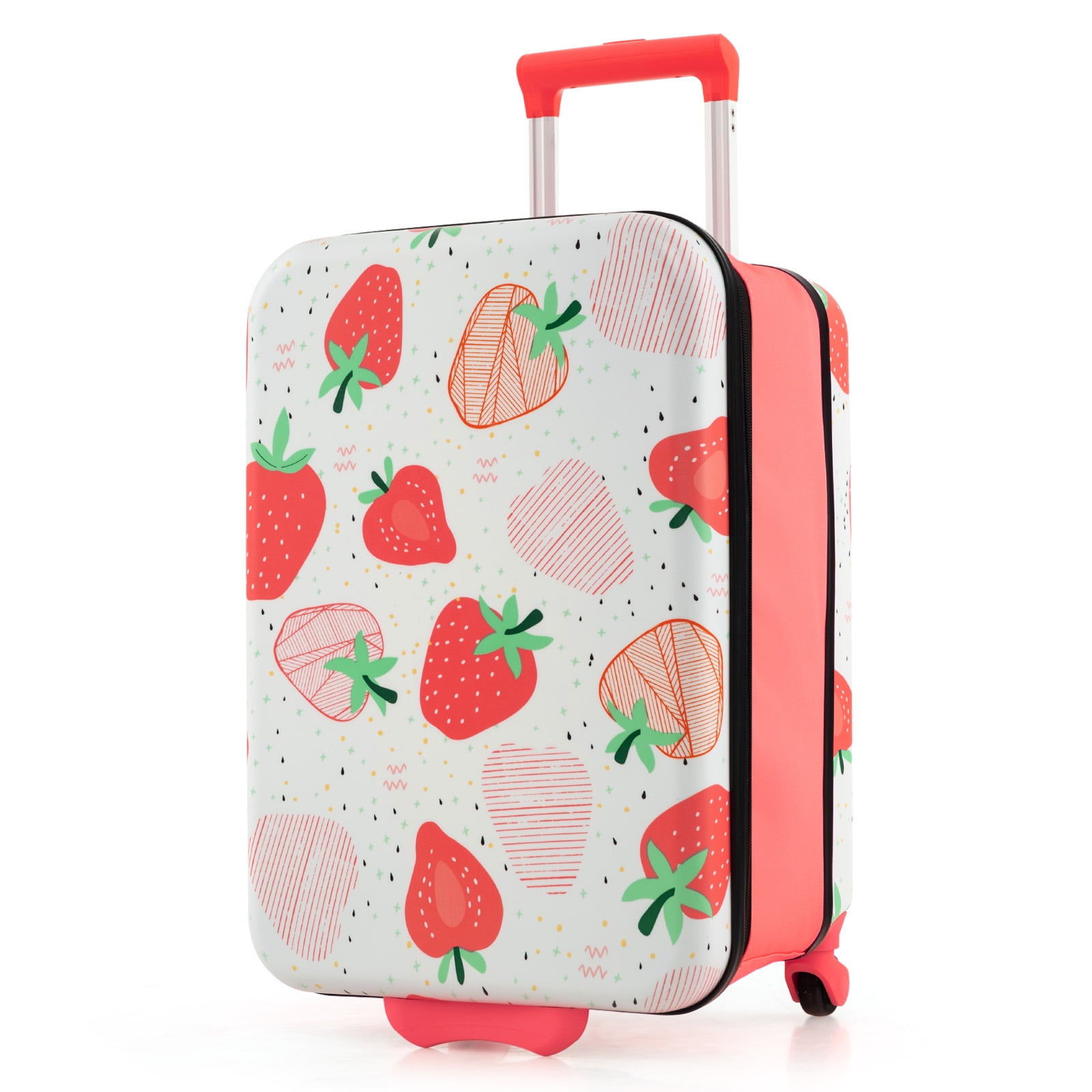 Costway 20" Kids Rolling Luggage Foldable Hardshell Carry-on Suitcase ...
