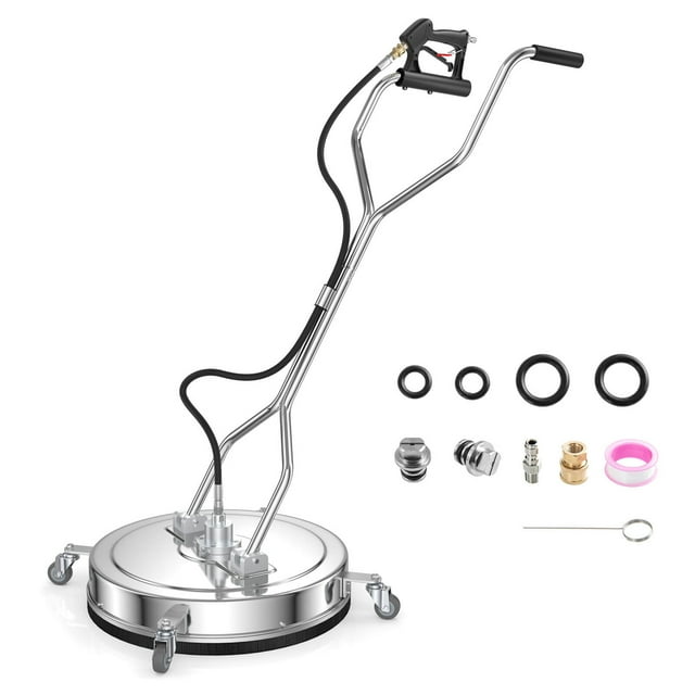 "Costway 20"" Stainless Steel Pressure Washer Surface Cleaner with ...