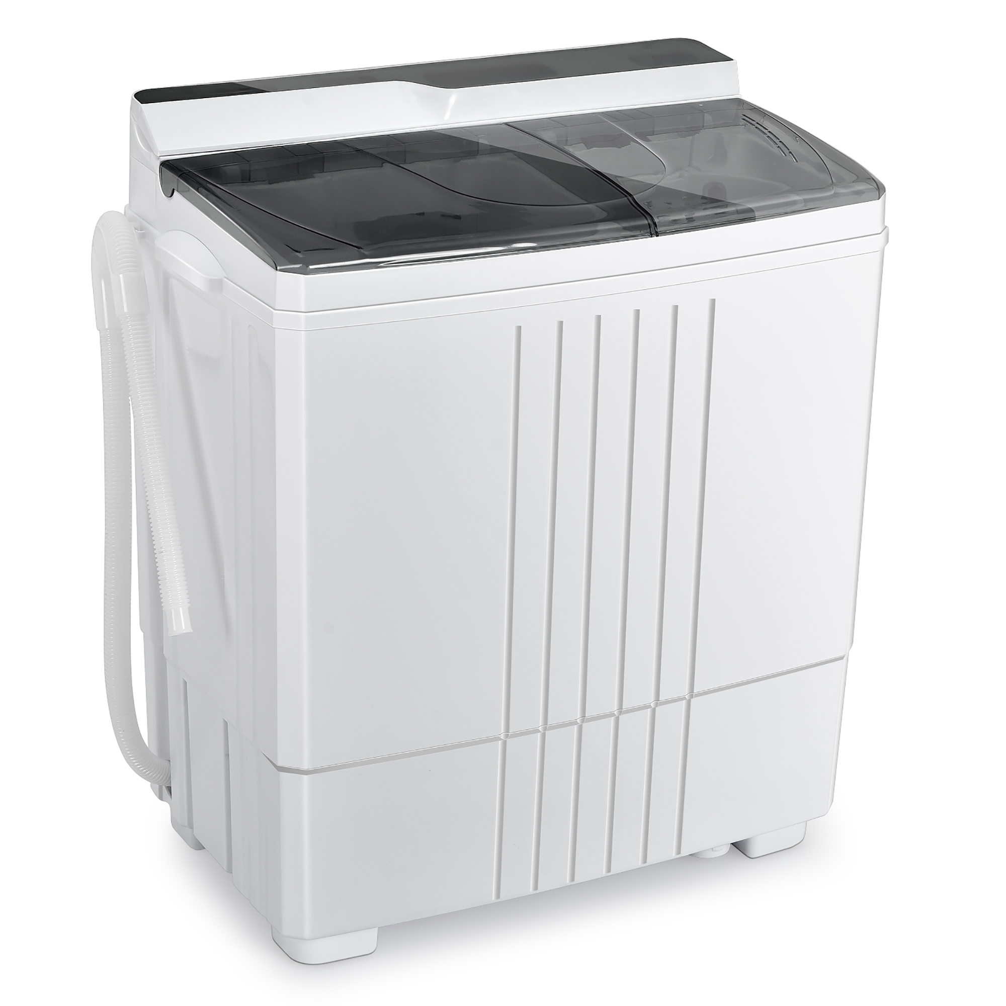 Costway Portable Mini Washing Machine Compact Twin Tub 15.4lbs Washer ...
