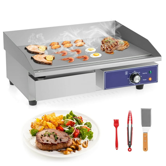 Costway 22'' 110V 2000W Electric Grill Table Top Indoor Cook Countertop ...