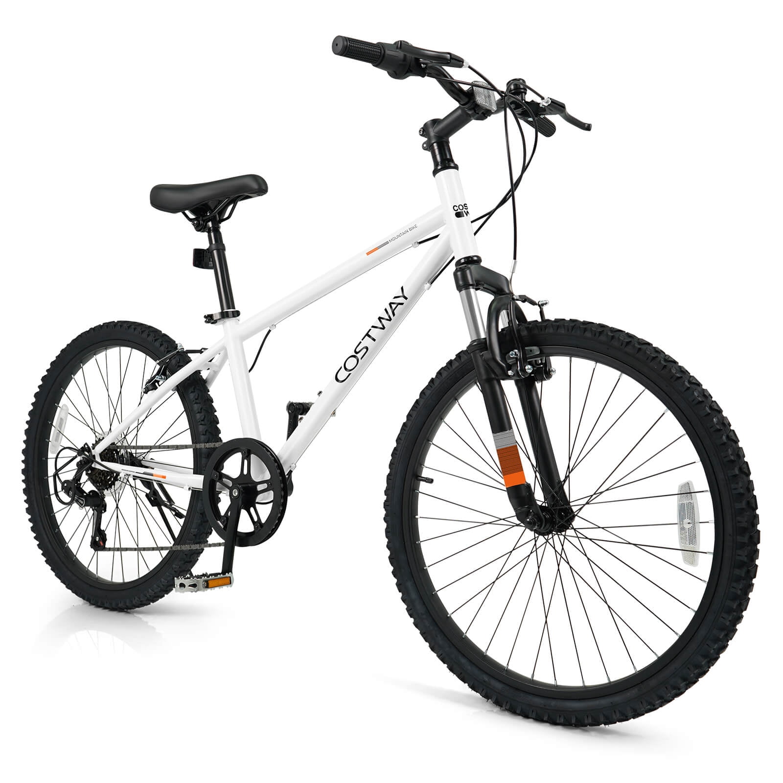 Costway 24 Inch Mountain Bike for Teens Aged 8+ Years Old with ...