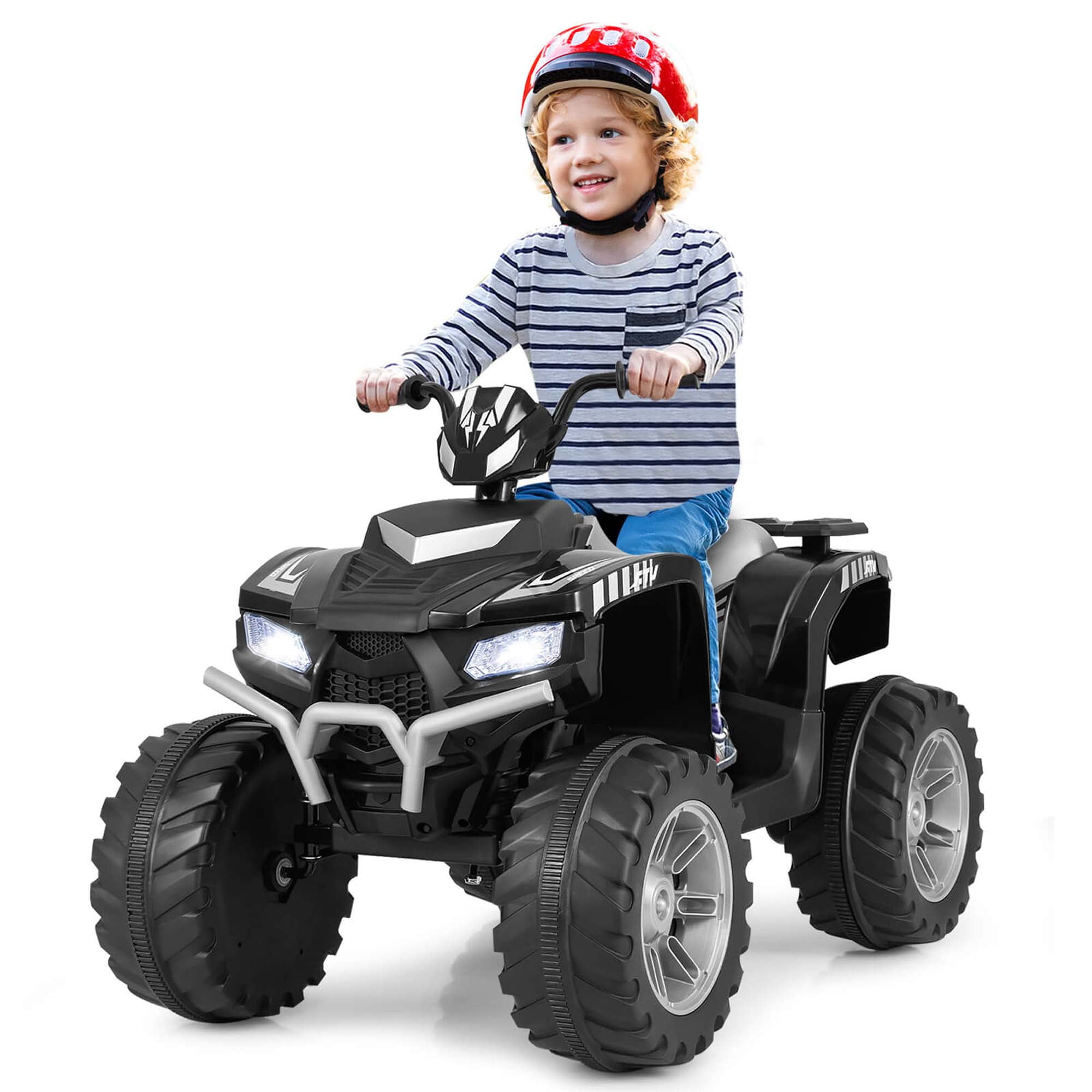 Costway 24V Kids Ride-On Electric ATV 4-Wheeler Quad Car with Wireless ...
