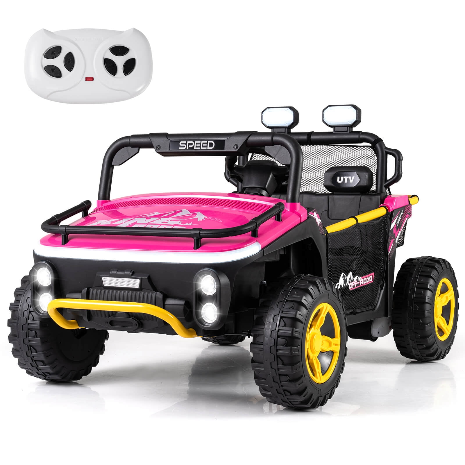 Costway 24V Ride on Toy for Big Kids 2 Seater Ride on UTV Truck Car ...