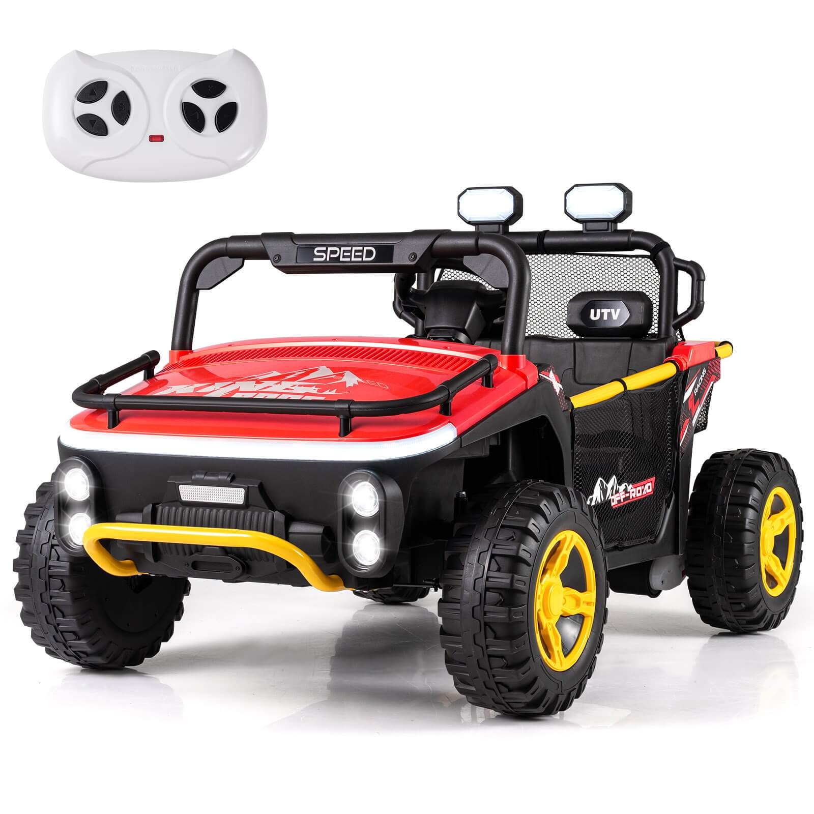 Costway 24V Ride on Toy for Big Kids 2 Seater Ride on UTV Truck Car ...