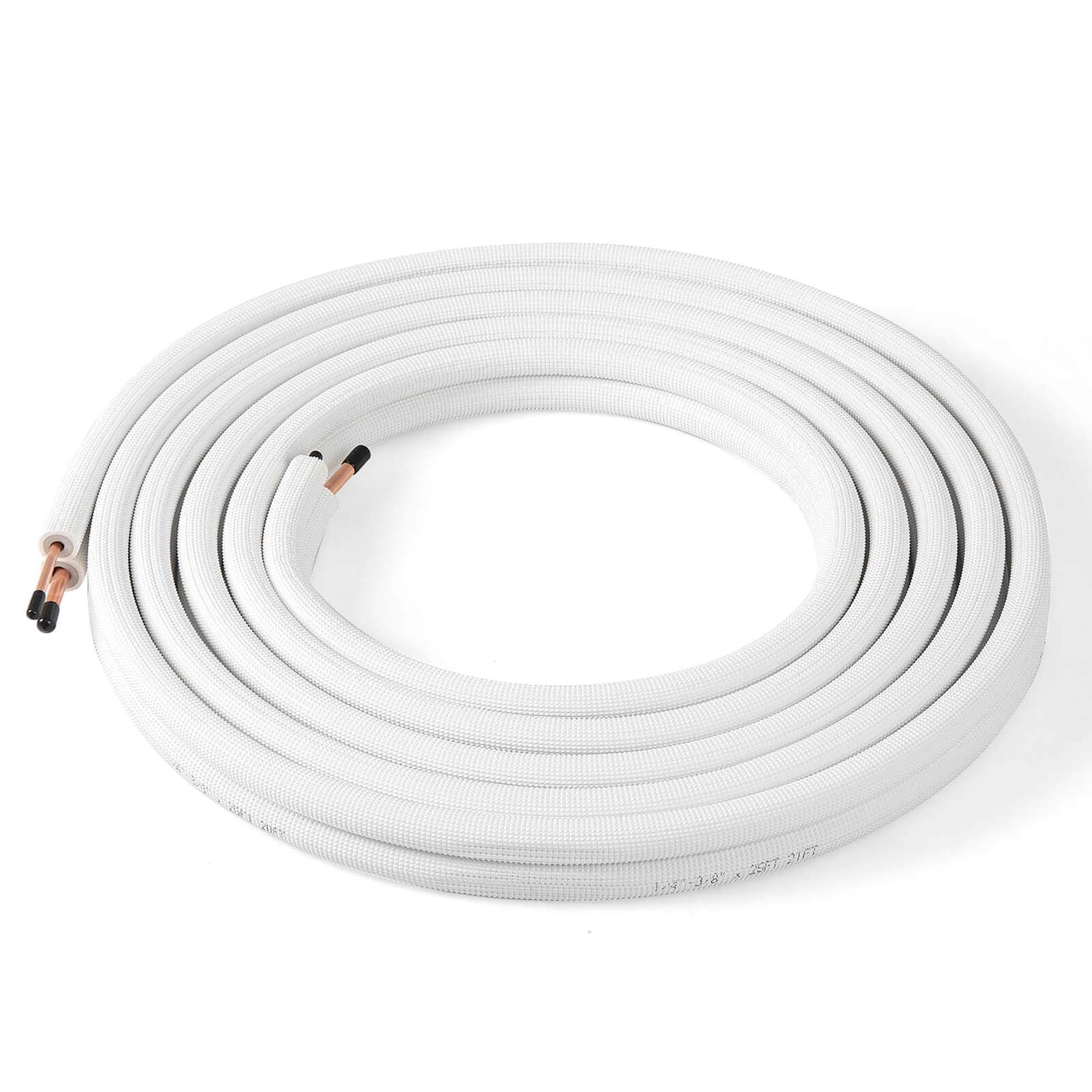 Costway 25 FT Air Conditioning Copper Tubing Hose Extension for Mini ...