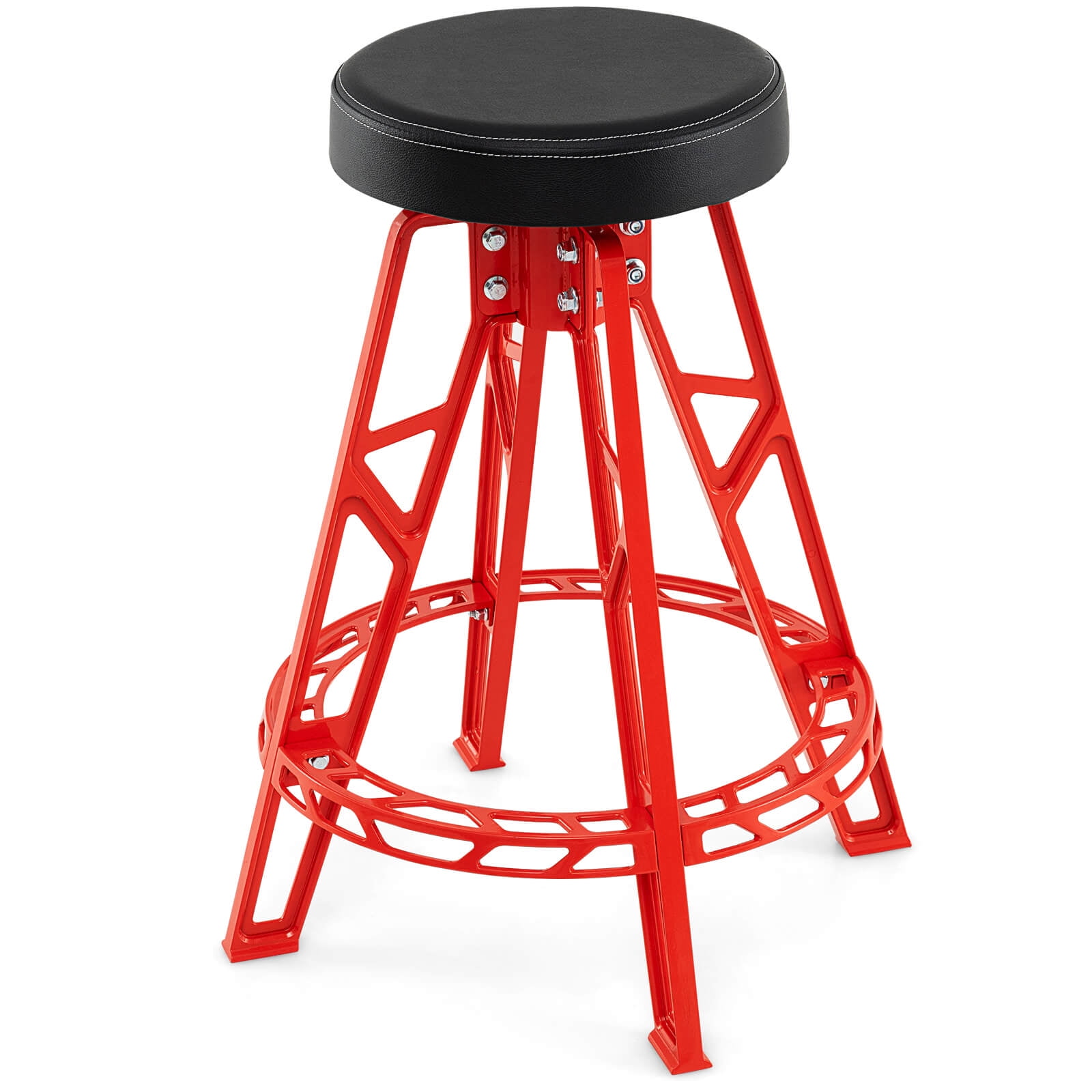 Costway 28 Inch Swivel Shop Stool with Round Padded Seat for Work Shop ...