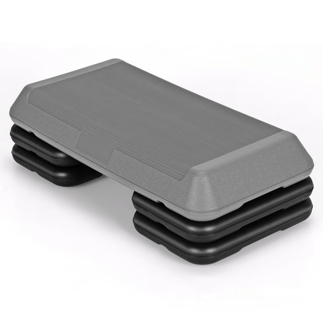 Costway 29'' Adjustable Gym Aerobic Stepper Exercise Platform W/Riser 4 ...