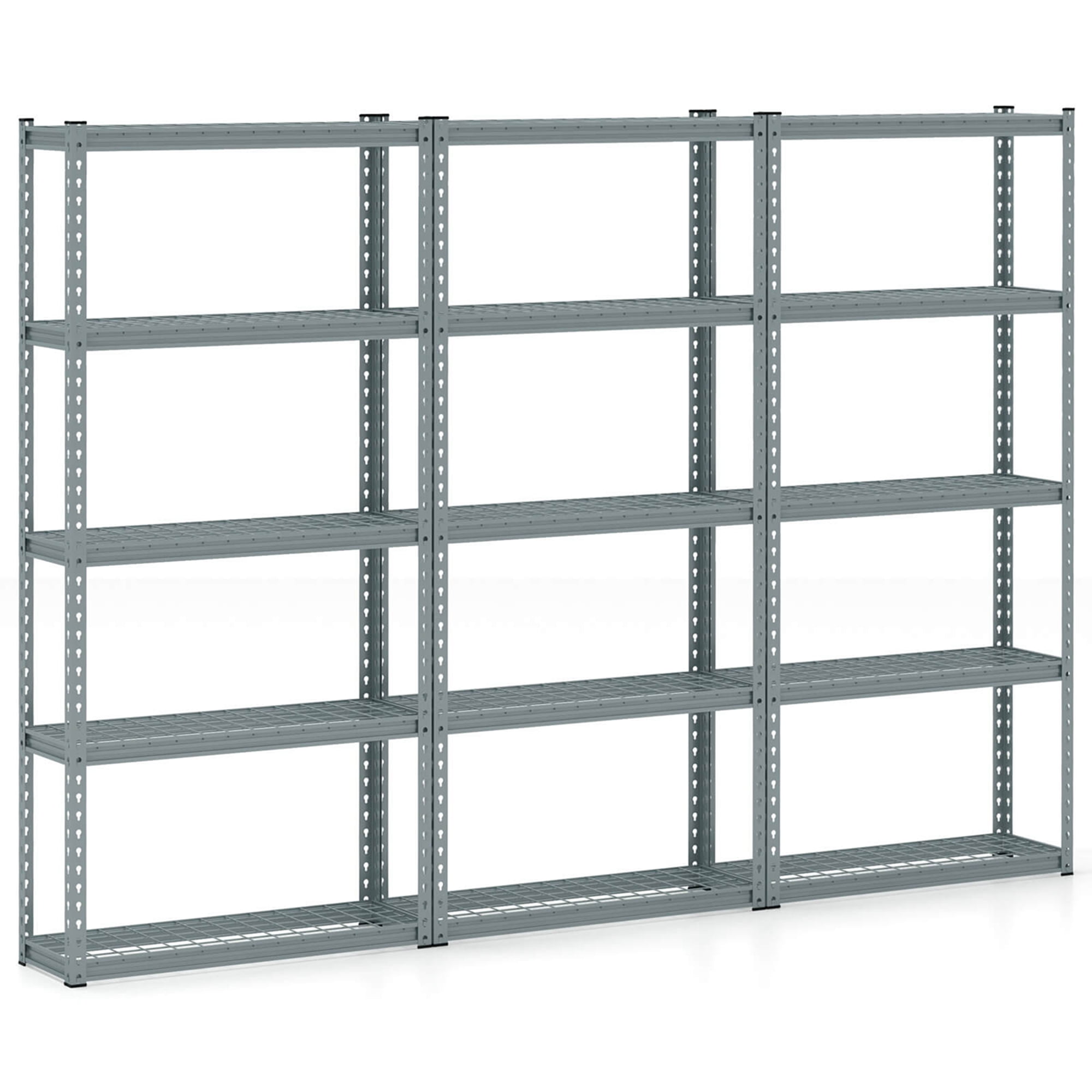 Costway 3 PCS 5-Tier Heavy Duty Storage Shelf Storage Utility Rack ...