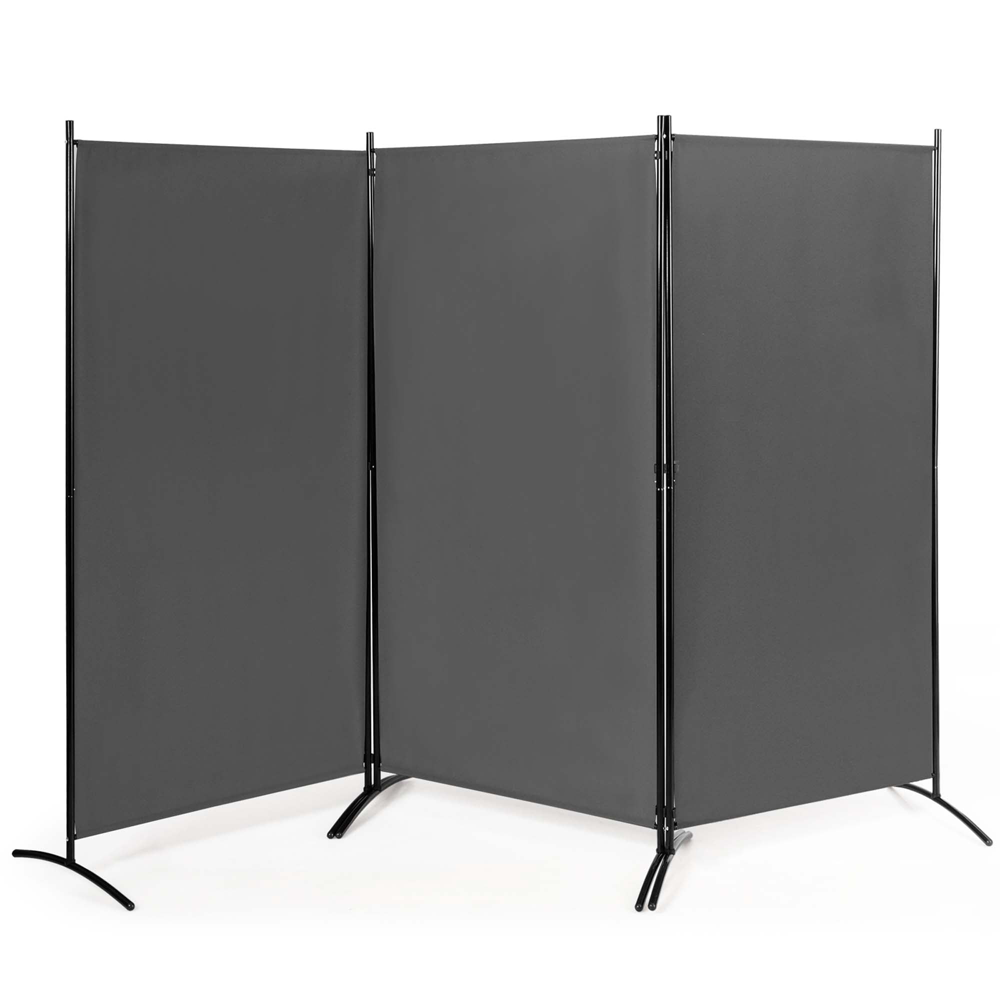 Costway 3-Panel Folding Portable Room Divider for Office & Indoor Home ...