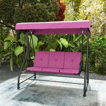 Mainstays 2-Seat Reclining Oversized Zero-Gravity Swing with Canopy and ...