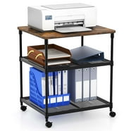 Garvee Mobile Home Office Printer Stand with Charging Station, 3 Tier ...