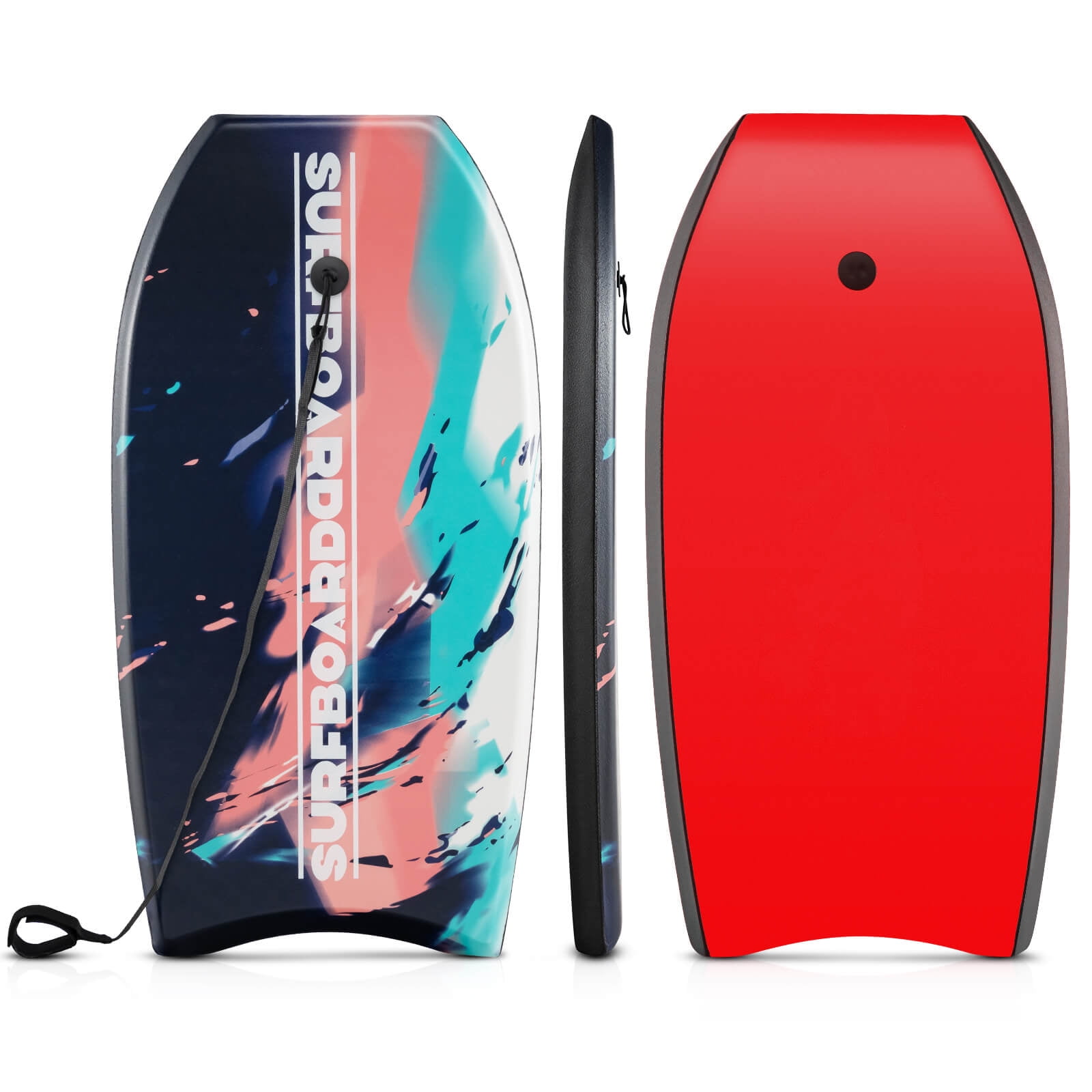 Costway 33" Lightweight Body Board with EPS Core XPE Deck HDPE Bottom ...
