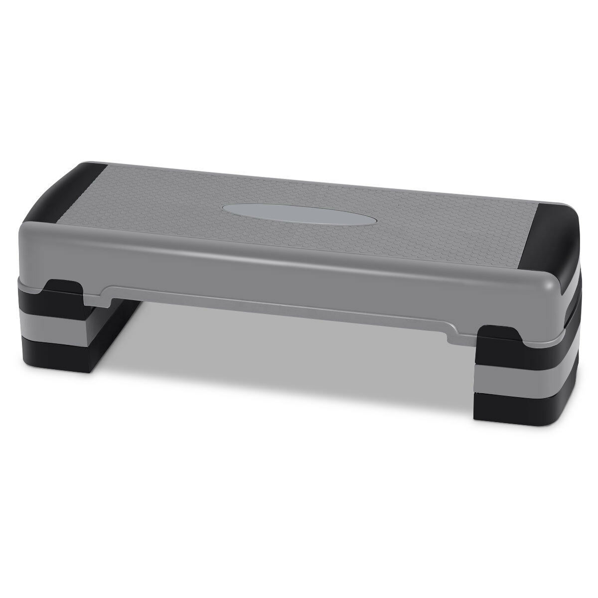 Costway 43'' Aerobic Stepper Step Cardio Fitness Exercise Adjust 4''-6 ...