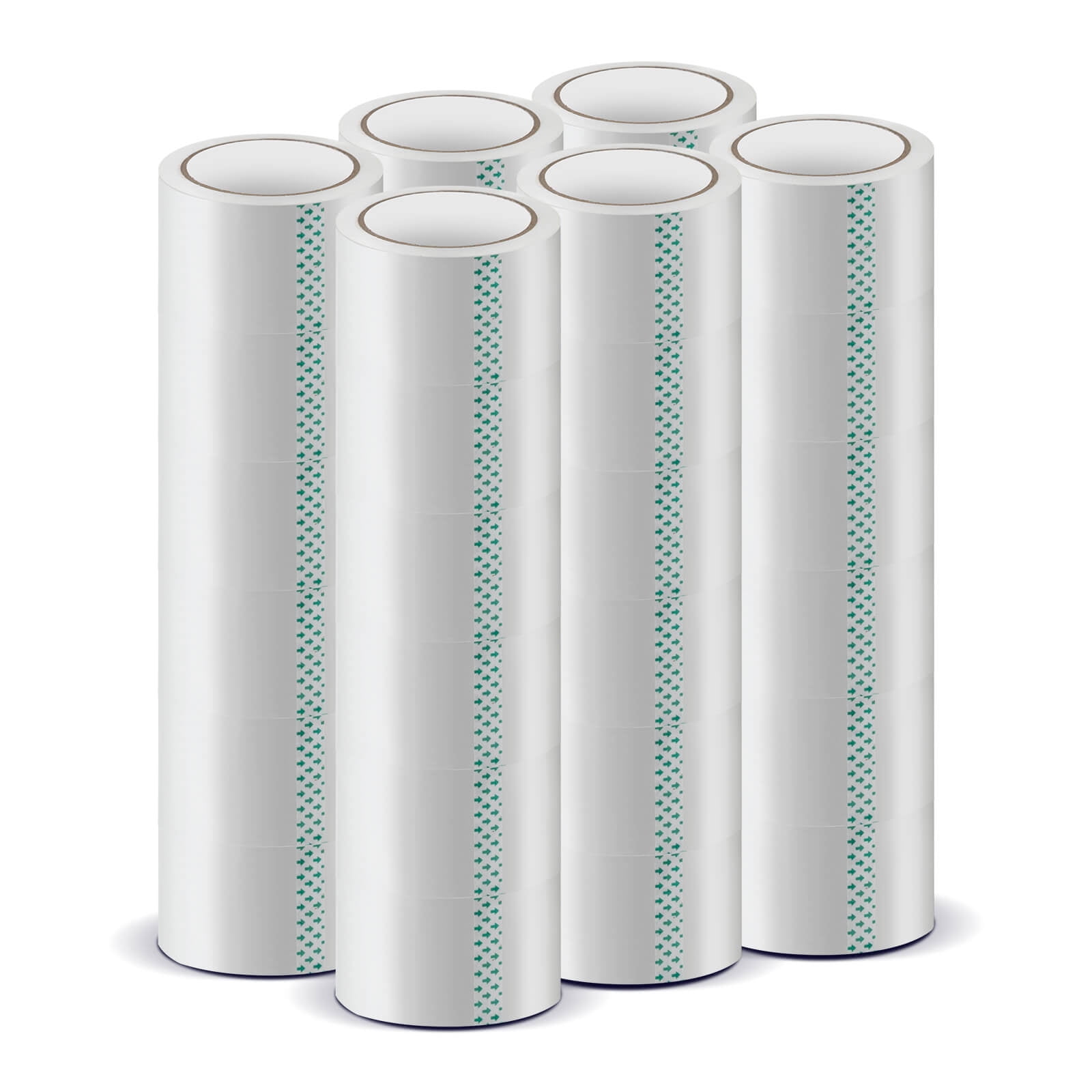 Costway 36 Rolls Heavy Duty Clear Packaging Tape with 2.36" Wide, 65.6 ...