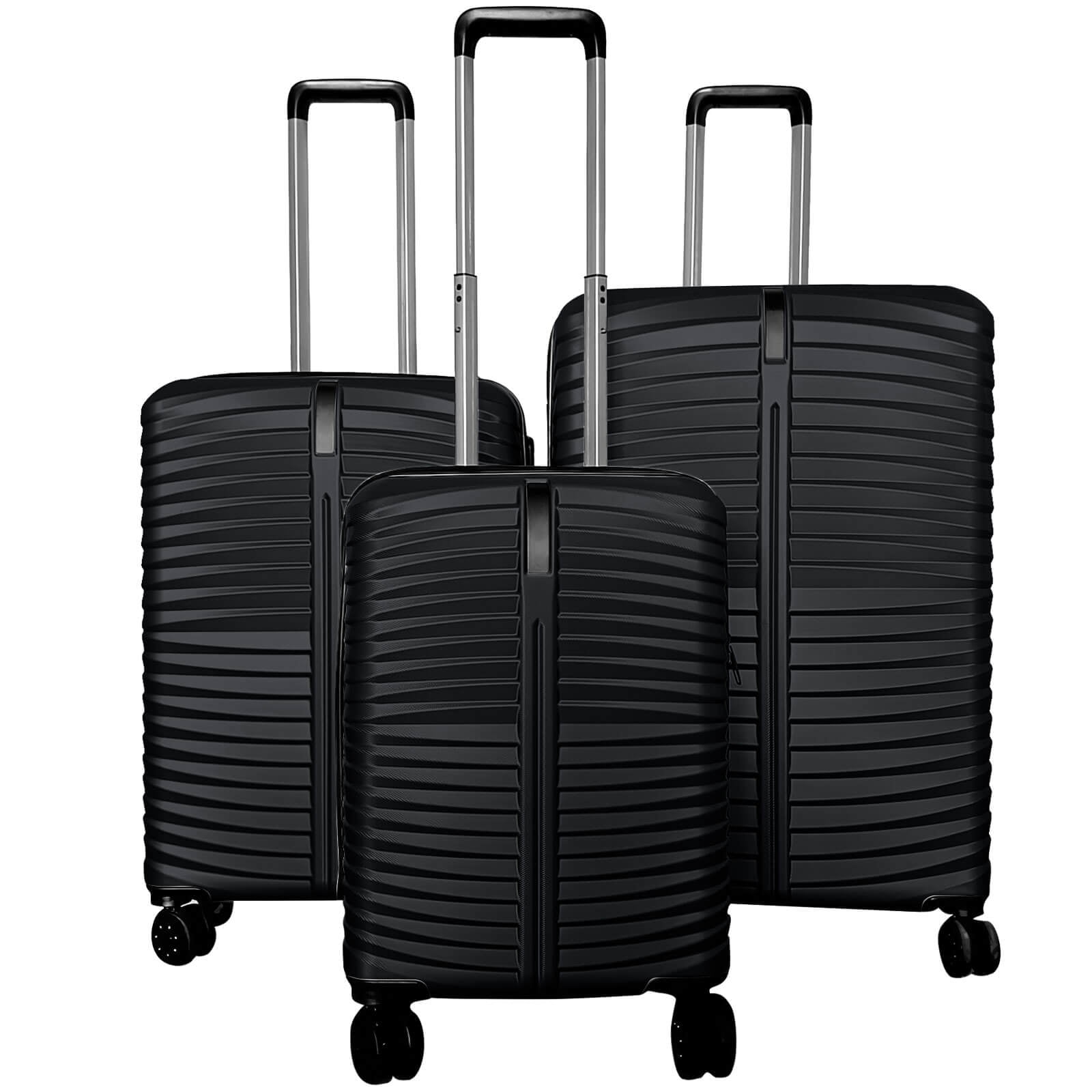 Costway 3PCS Hardside Luggage Set (20/24/28 Inch) with 8-Spinner Wheels ...