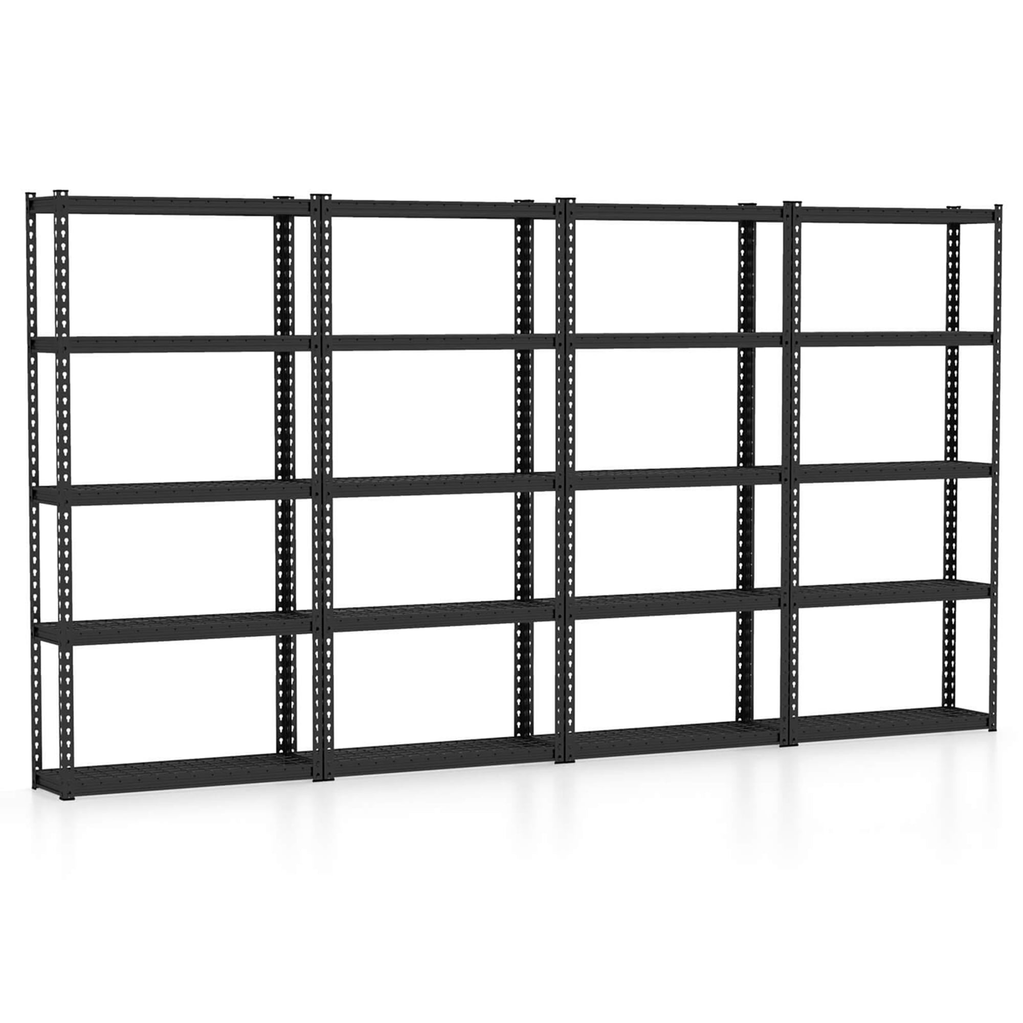 Costway 5-Tier Adjustable Heavy Duty Metal Wire Shelving Storage Rack ...
