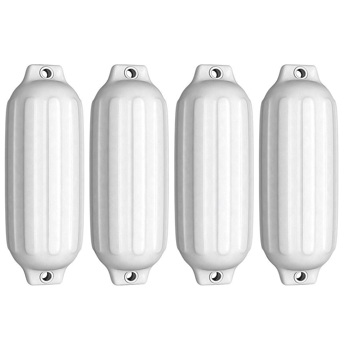 Costway 4 Ribbed Marine 8.5''X 27'' Boat Fender, UV Resistant Vinyl ...