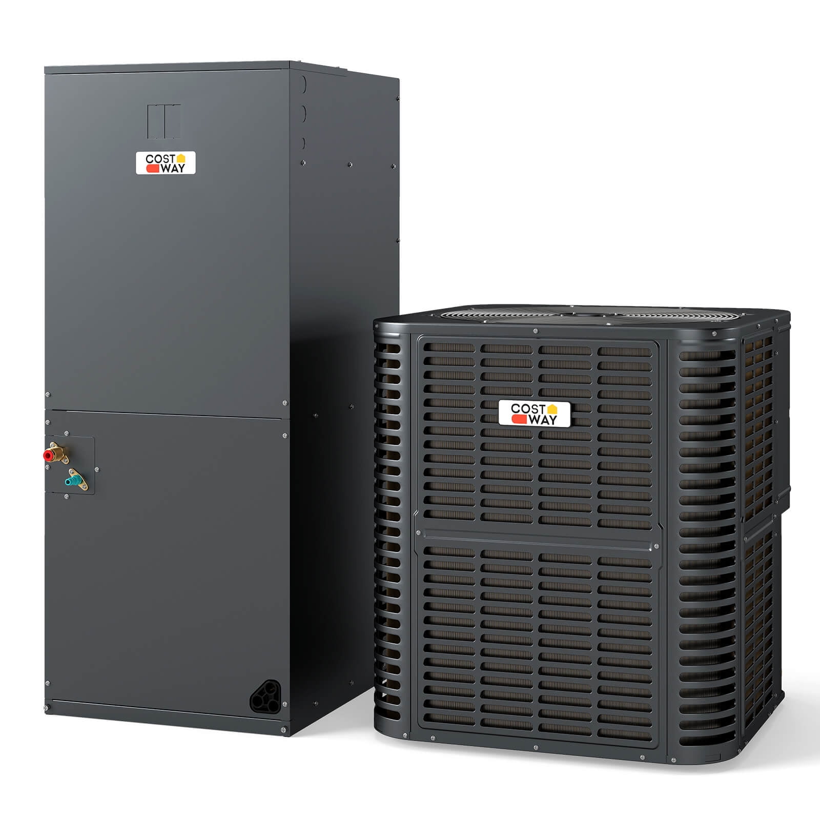 Costway 4 to 5 Ton 17-17.5 SEER2 Central Air Conditioner with Air ...