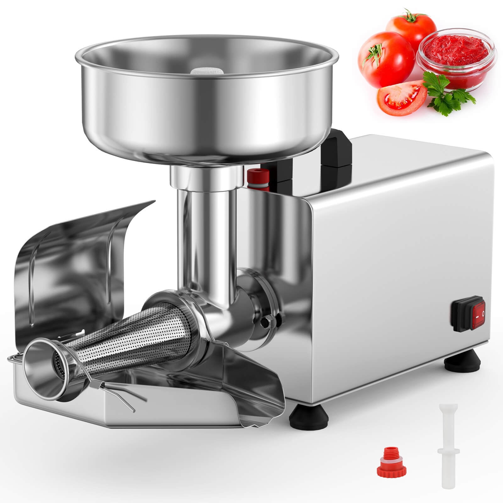Costway 450W Electric Tomato Strainer Grade Stainless Steel Saucer ...