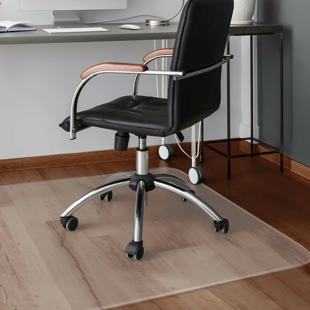 Costway PVC Chair Floor Mat, 47'' x 59'', Home Office Protector for ...