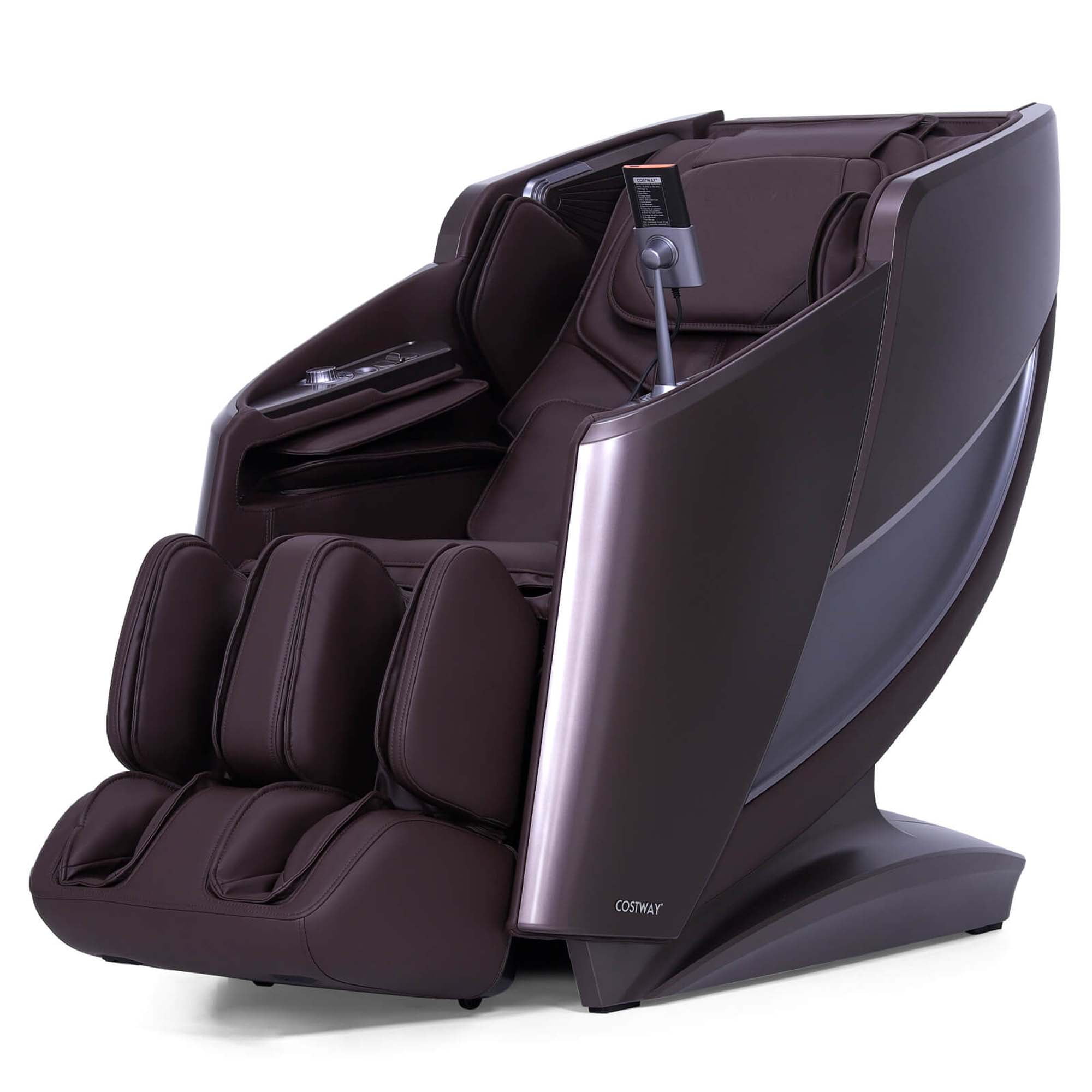 Costway 4D Flexible Full Body Track Massage Chair with Waist Heater ...