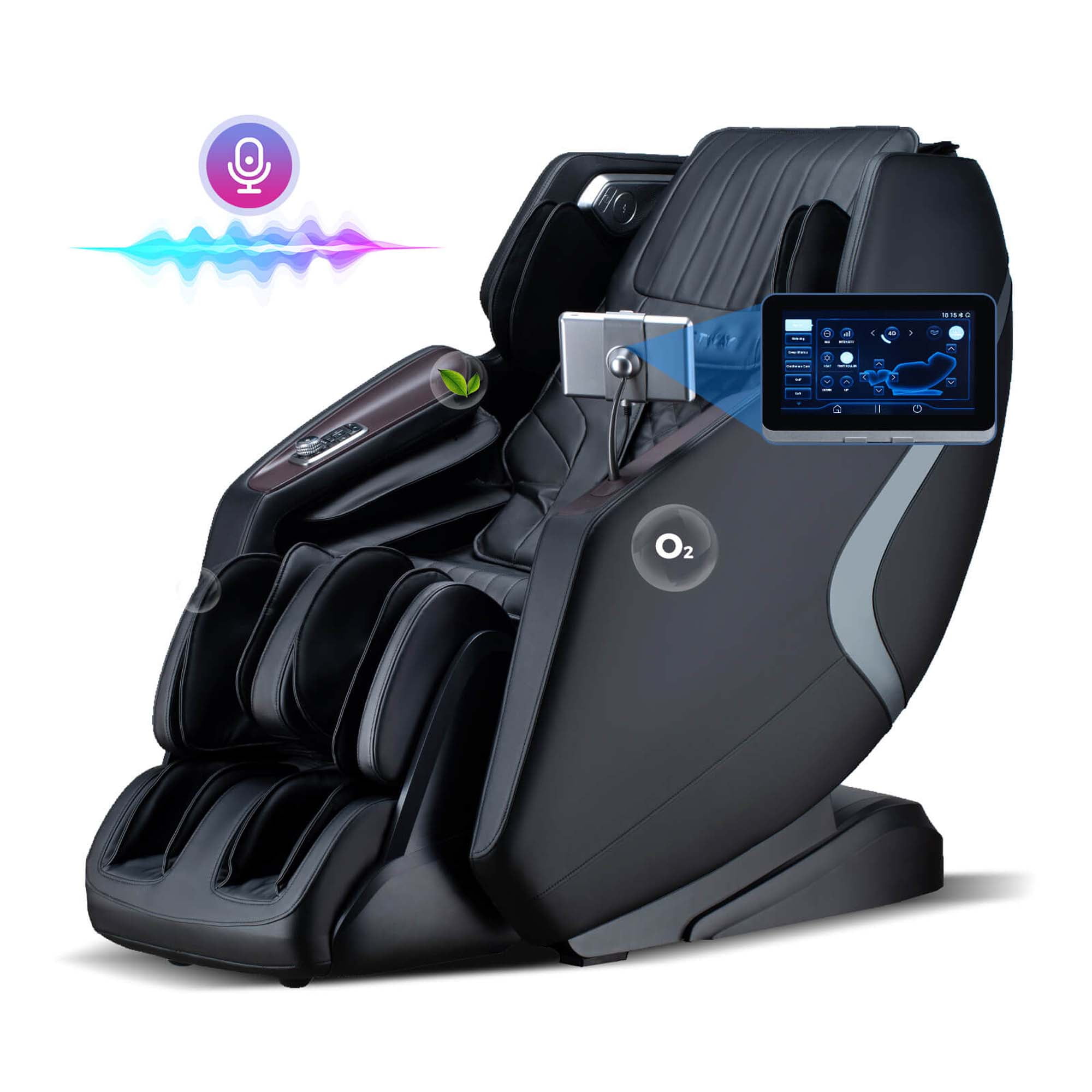 Costway 4D SL-Track Full Body Massage Chair with Zero-Gravity Design ...