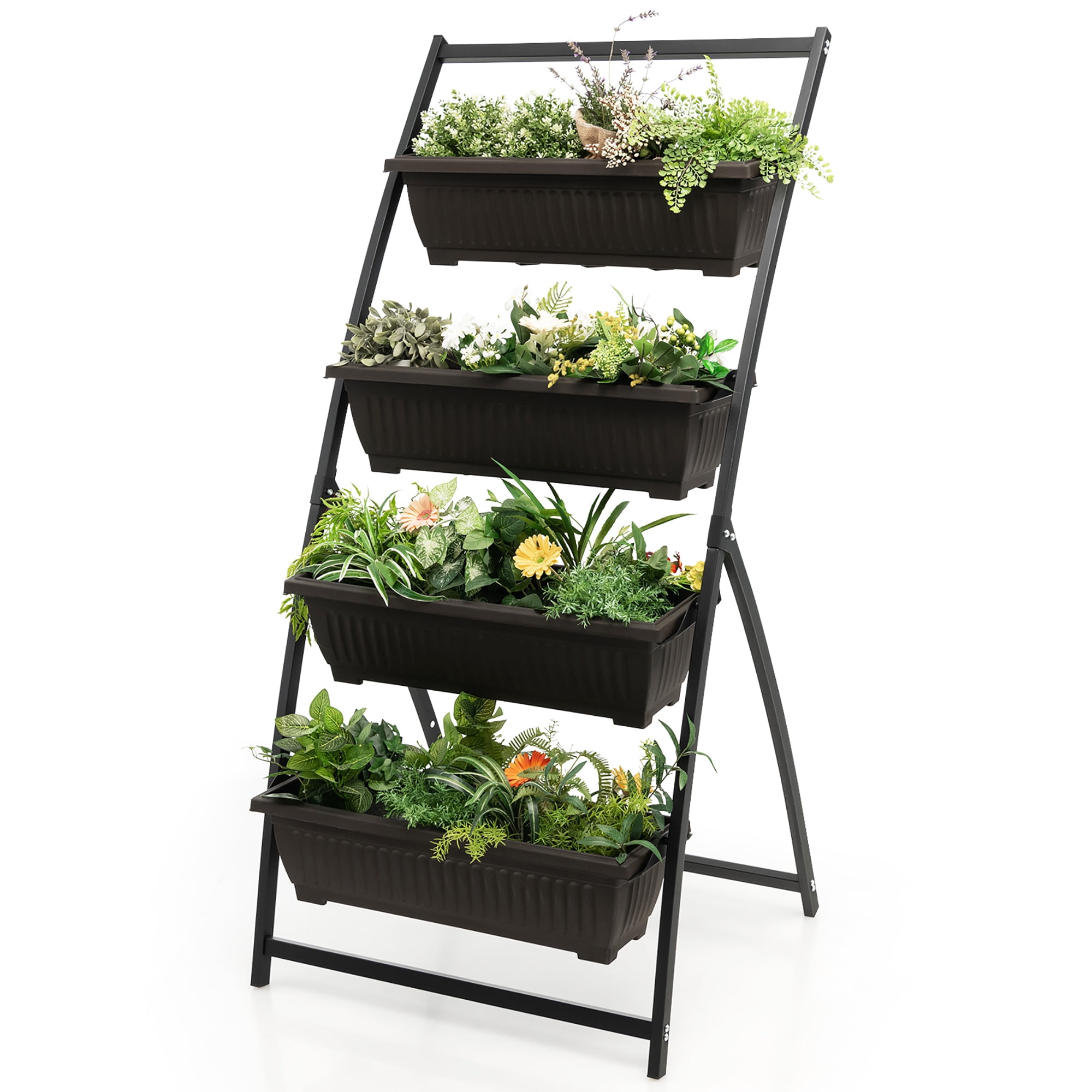 Free Shipping! Costway Indoor 4-Tier Vertical Vegetable Raised Garden ...