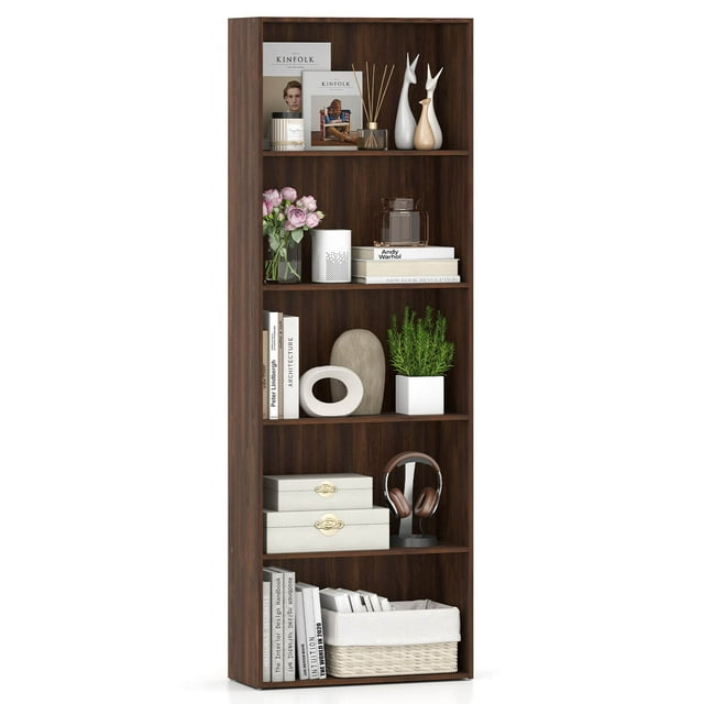 Free Shipping! Costway 5-Shelf Storage Bookcase Stand Modern Multi ...