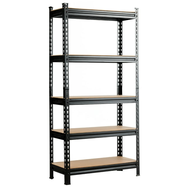 Costway Adjustable 60'' Garage Rack 5-Tier sturdy Metal Storage Shelves ... Costway Adjustable 60'' Garage Rack 5-Tier sturdy Metal Storage Shelves ...