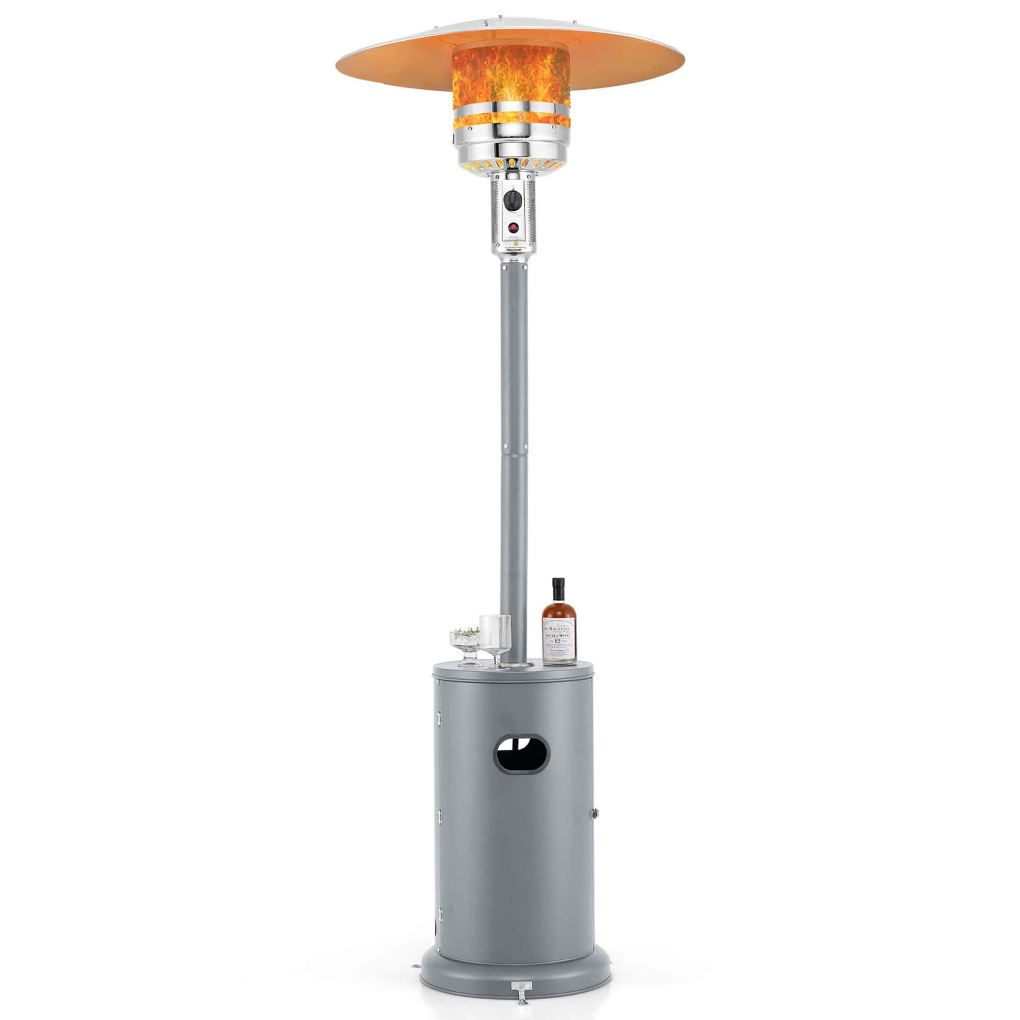 Costway 50,000 BTU Patio Heater with Wheels Round Table Design ...