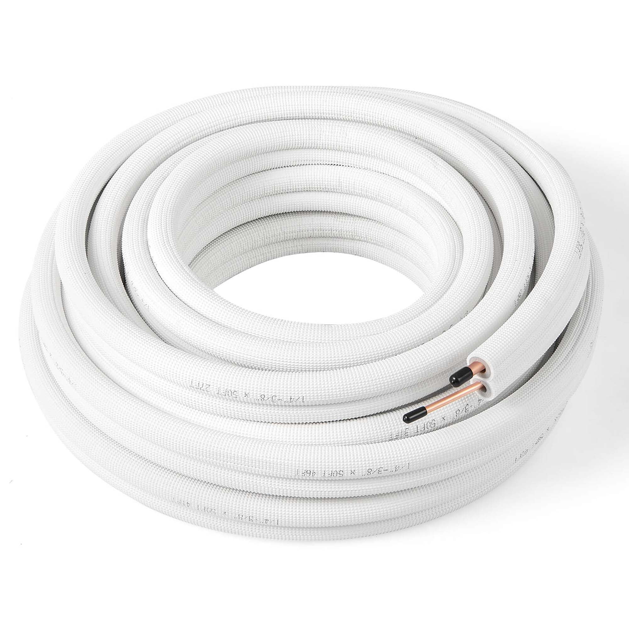 Costway 50 FT Air Conditioning Copper Tubing Hose Extension for Mini ...