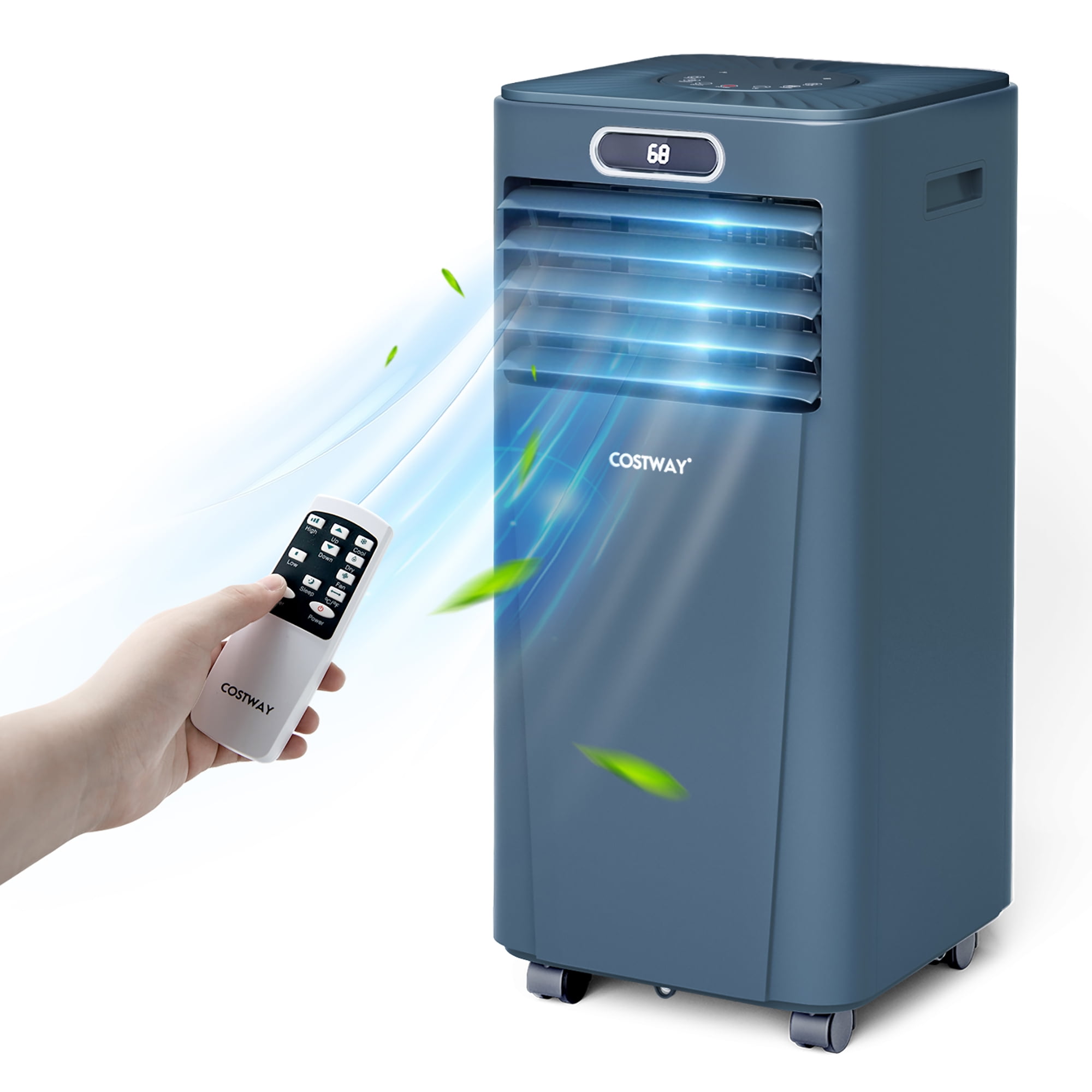 Costway 5000 BTU Portable Air Conditioner, 3-in-1 AC Unit, 230 Sq. Ft ...
