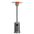 Costway 50000 BTU Propane Patio Heater Standing Steel with Wheels Grey ...