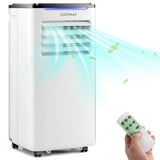 Costway 5200 BTU (8000 BTU ASHRAE) Portable Air Conditioner 3-in-1 AC Unit w/ Cool Dehum Fan ...
