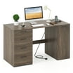 Afuhokles 59" Computer Desk with 5 Drawers and Charging Station ...