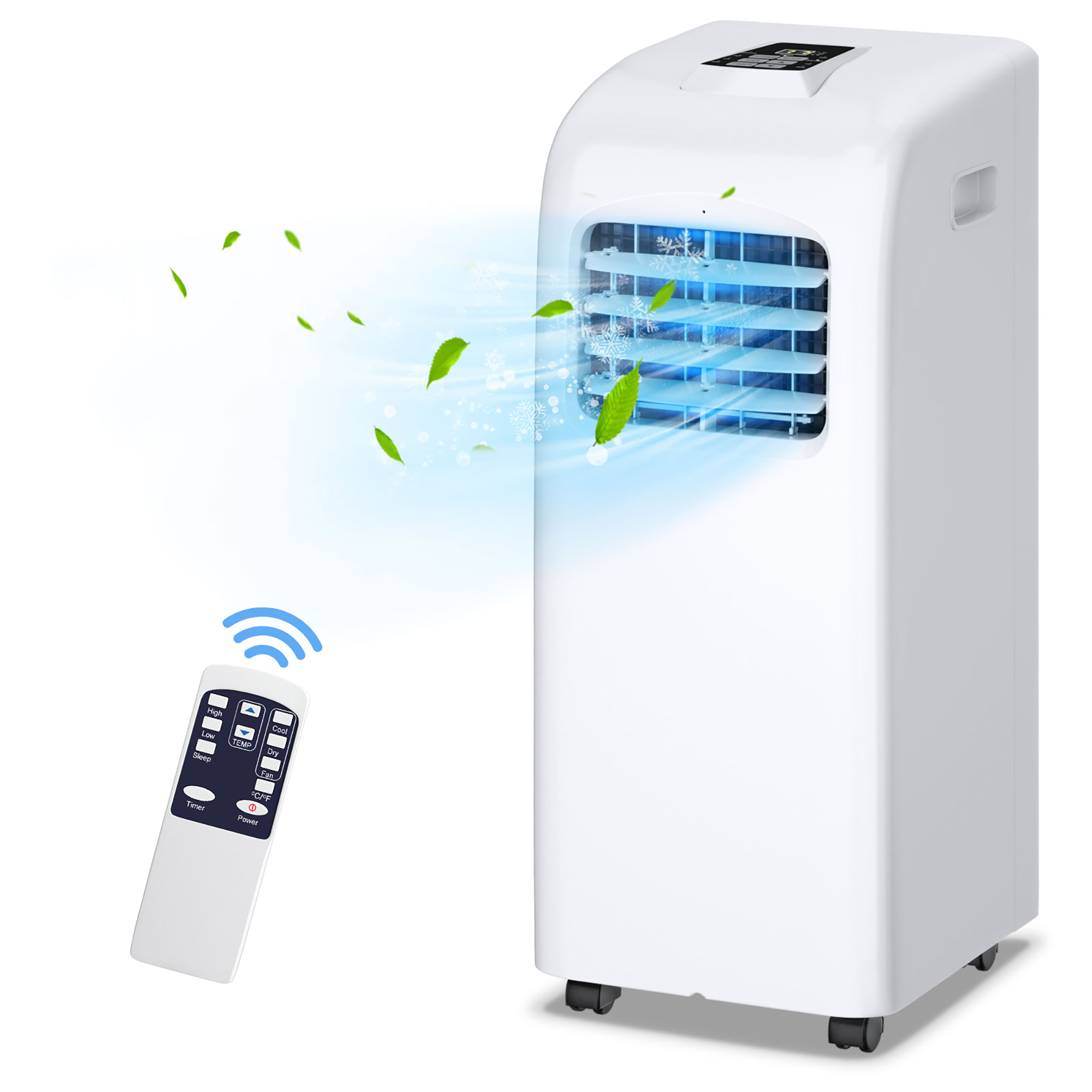 DeLonghi Pinguino Portable AC Unit, 6800 BTU, Cool & Dehumidifier ...