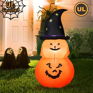 Costway 5 FT Tall Halloween Inflatable Hanging Ghost Blow-up Yard ...