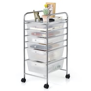 Adeptus Original Roll Cart, Solid Wood, 7 Drawer Gate Leg Roll Cart ...