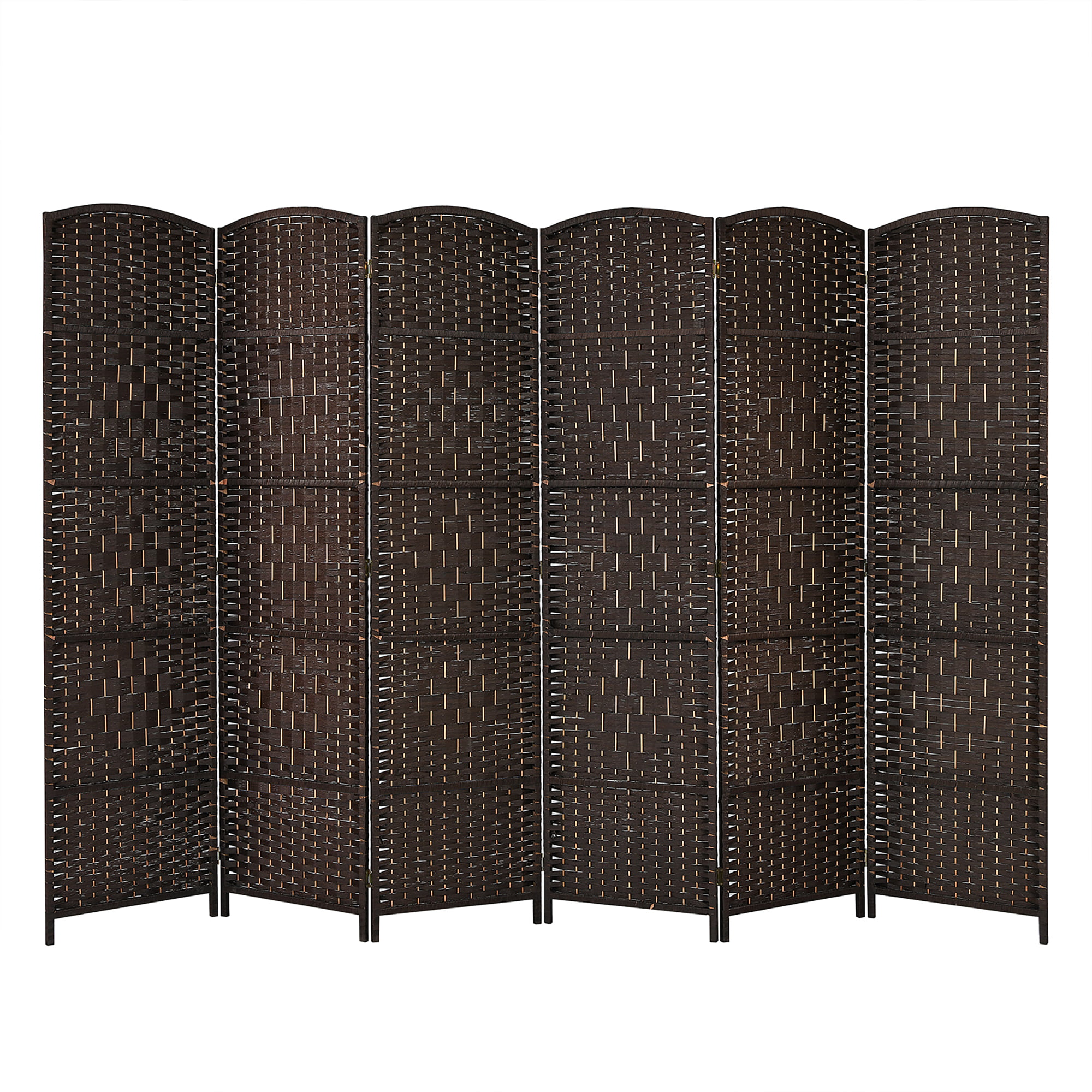 6 ft. Tall Plain Brown Cardboard Privacy Screen Room Divider - 3 Panel ...